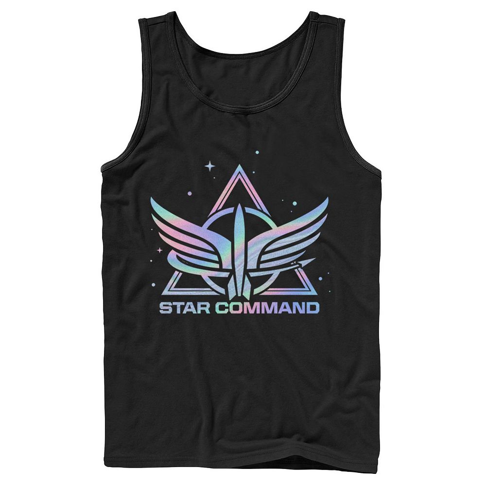 Disney / Pixar's Lightyear Men's Holographic Star Command Logo Tank Top