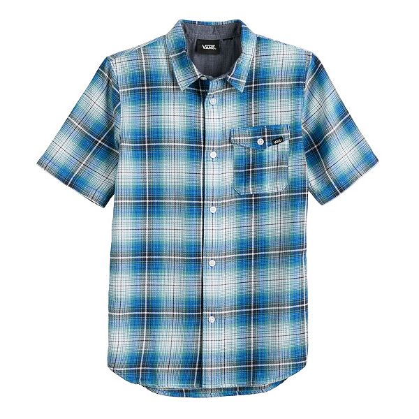Boys 8-20 Vans Plaid Button Up Shirt