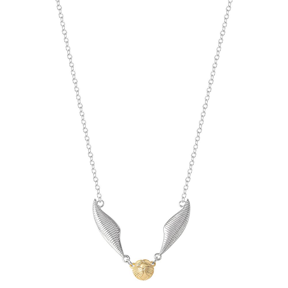 Harry Potter Brass Quidditch Golden Snitch Necklace