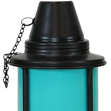 Sunnydaze Metal Square Outdoor Tabletop Torches - Multi - Set of 4