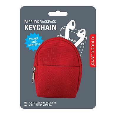 Kikkerland Earbuds Backpack Key Chain