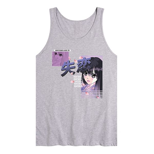 Men's Anime Heartbreak Tank Top