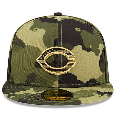 Men's New Era Camo Cincinnati Reds 2022 Armed Forces Day On-Field ...