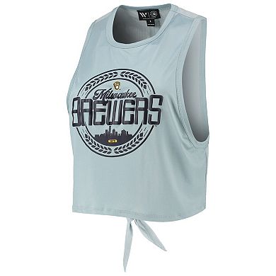 Women's The Wild Collective Light Blue Milwaukee Brewers Open Back ...