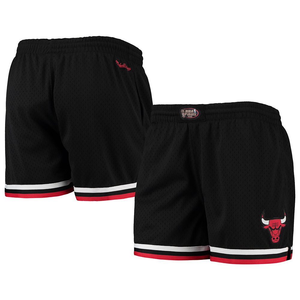 Women's Mitchell & Ness Black Chicago Bulls Hardwood Classics 1996 NBA ...