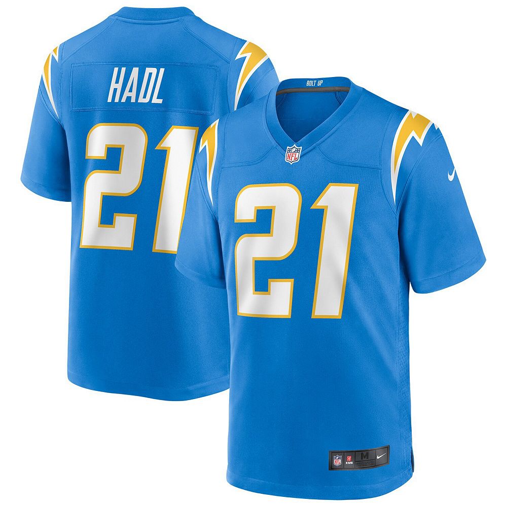 Men's Nike John Hadl Powder Blue Los Angeles Chargers Game Retired ...