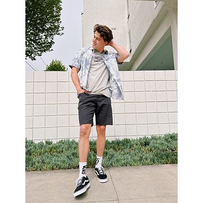 Wearing Vans With Shorts Vans Mens Range Relaxed Elastic Short Blue