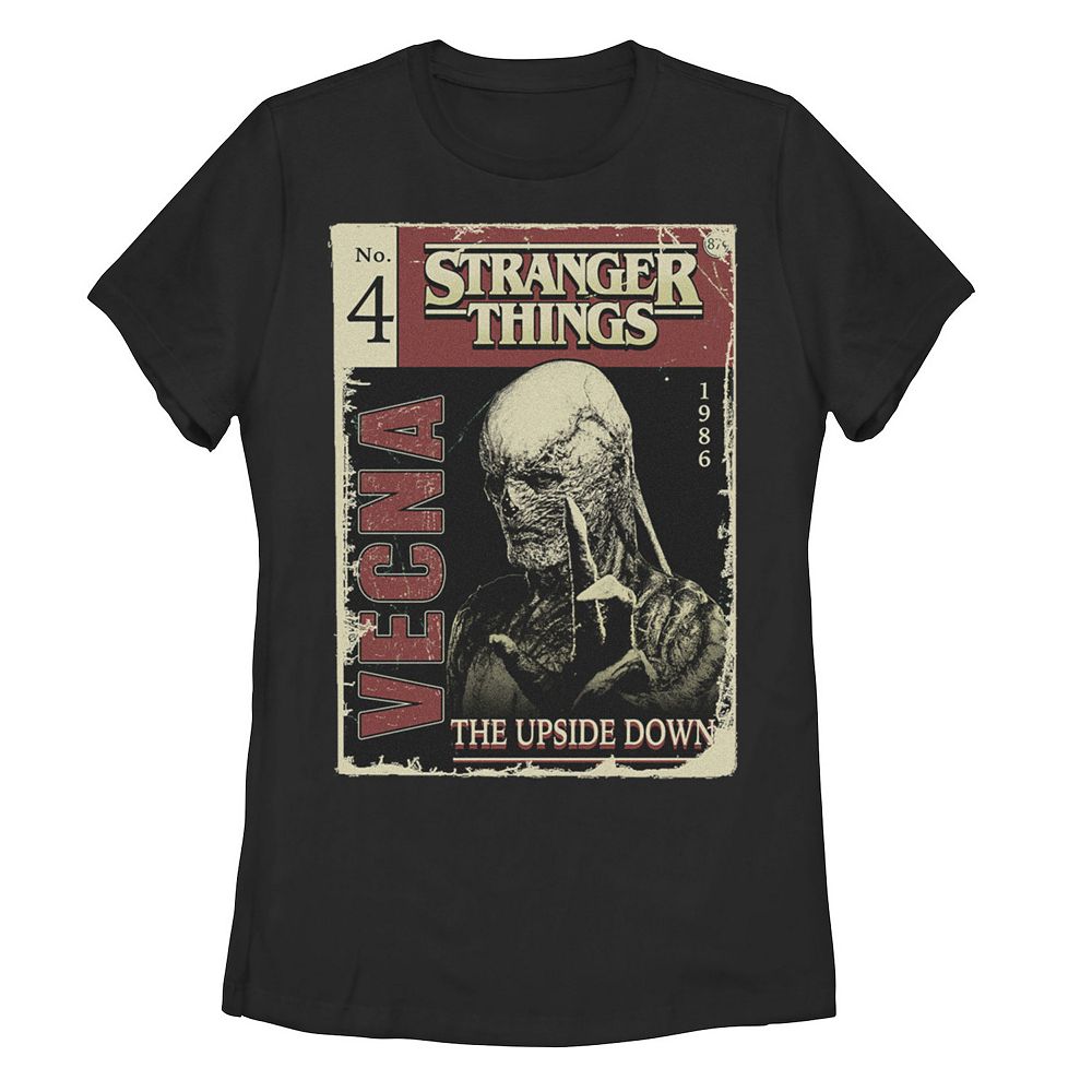 Juniors' Stranger Things 1986 Vecna The Upside Down Graphic Tee