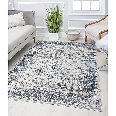 Rugs America Prescott Atlantic Faded Area Rug