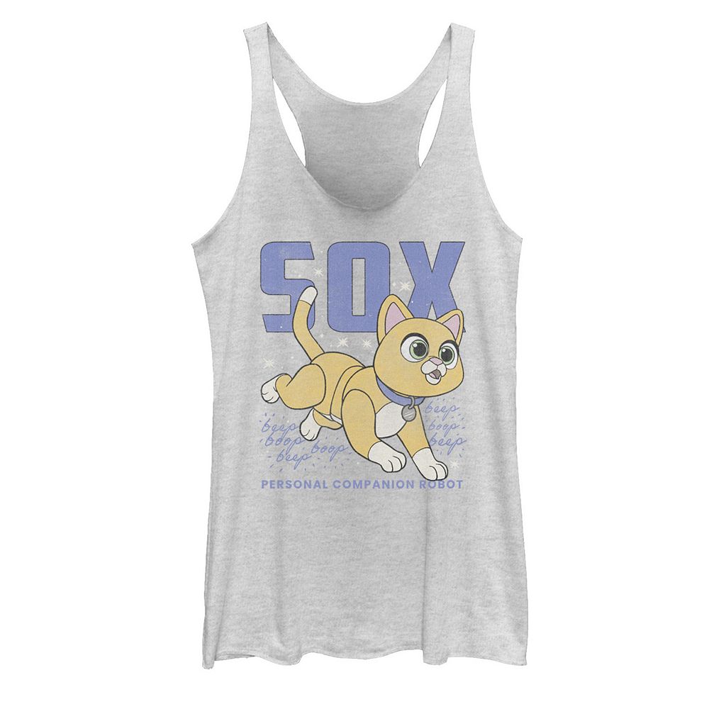Juniors' Lightyear Personal Companion Robot Sox Sketch Racerback Tank Top