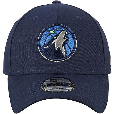 Men's New Era Navy Minnesota Timberwolves Official Team Color The League 9FORTY Adjustable Hat