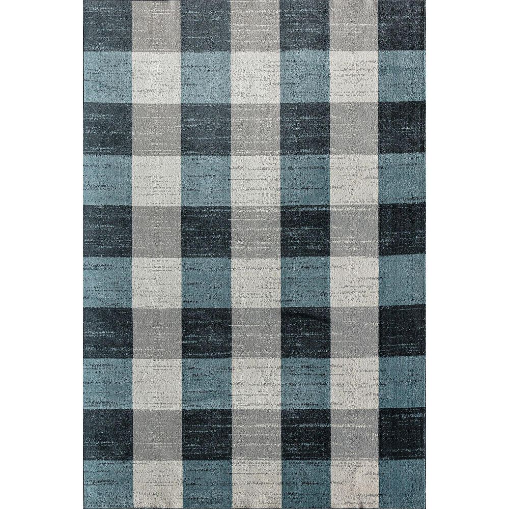 Rugs America Mason Brooks Jada Contemporary Modern Bedford Check Area Rug