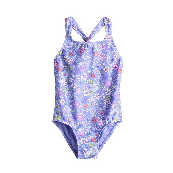 Baby & Toddler Girl Jumping Beans® Cross-Strap 1-Piece Swimsuit