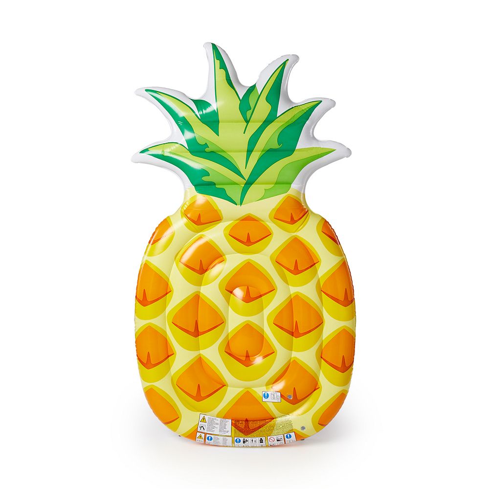 Intex 85 x 49 Inch Giant Inflatable One Person Pineapple Swimming Pool ...