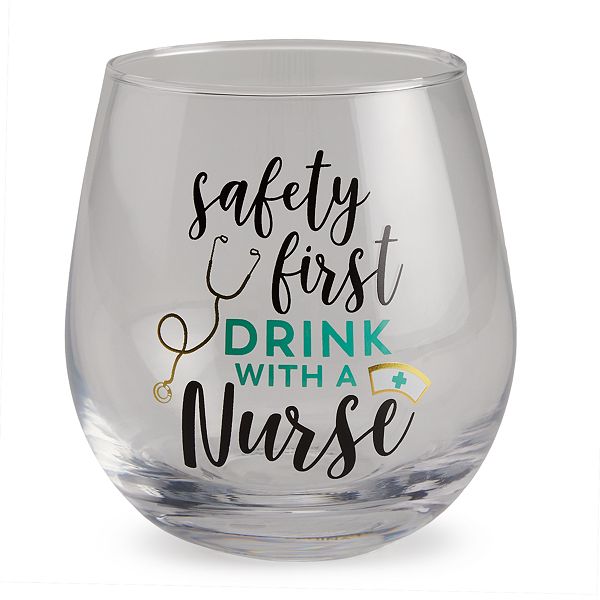 Design Clique Safety First Stemless Wine Glass