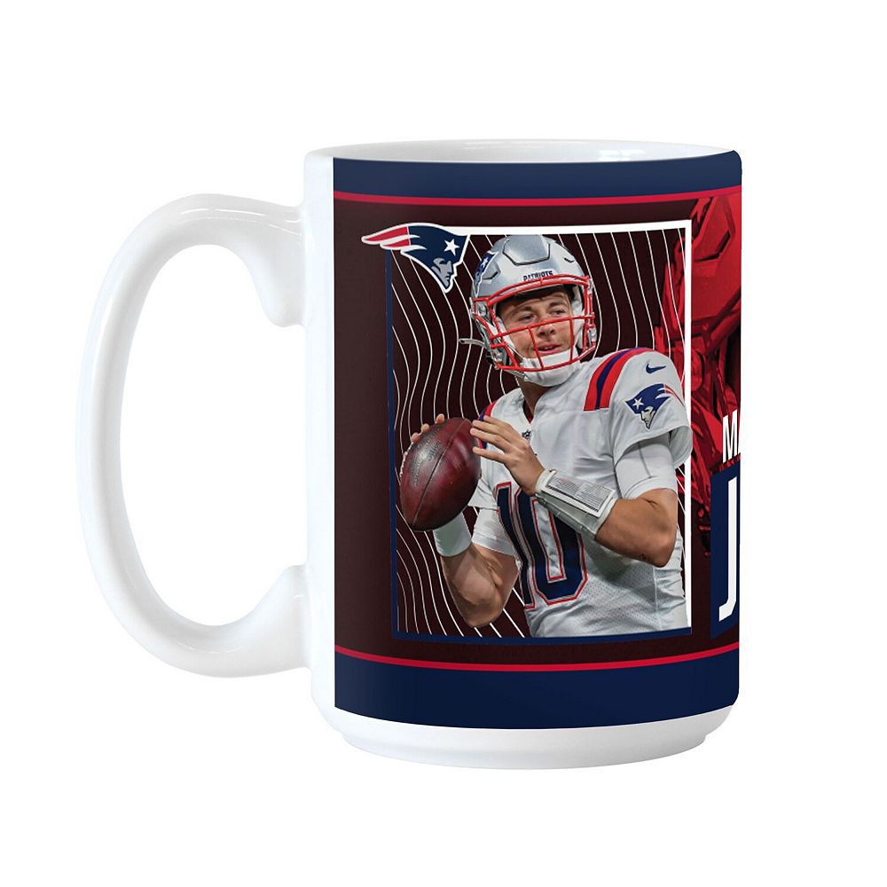 Mac Jones New England Patriots 15oz. Player Mug