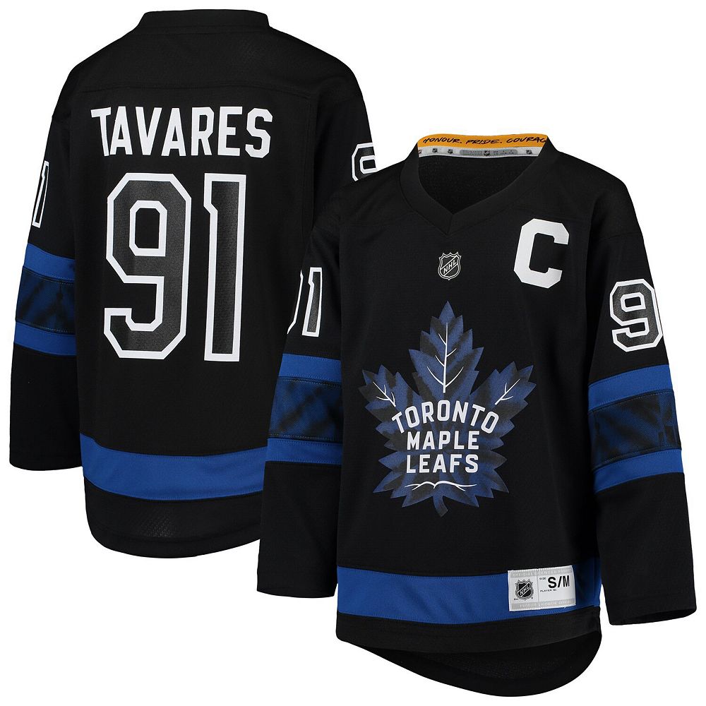 Youth John Tavares Black Toronto Maple Leafs Alternate Replica Player ...