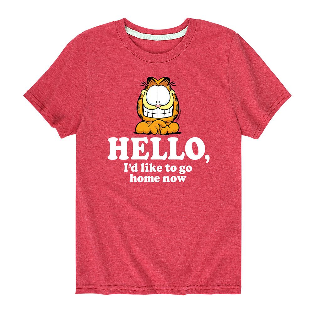 Boys 8-20 Garfield "Like To Go Home Now" Graphic Tee