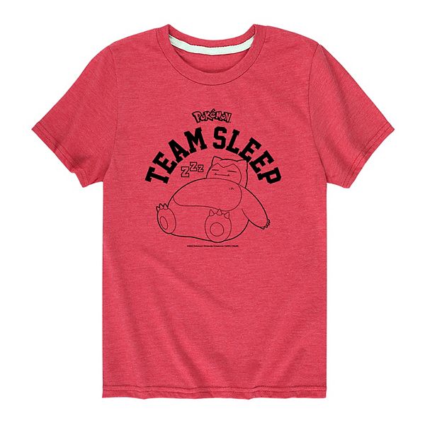 Boys 8-20 Pokemon Snorlax Team Sleep Graphic Tee