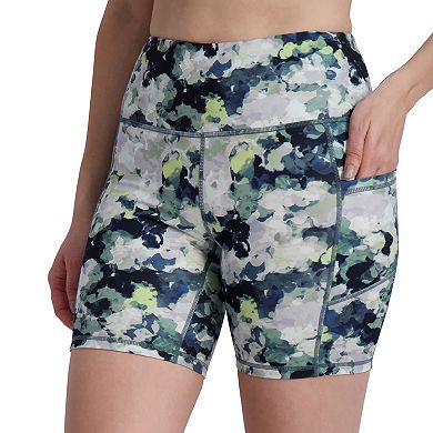 Women's Gaiam High-Waisted Bike Shorts with Pockets