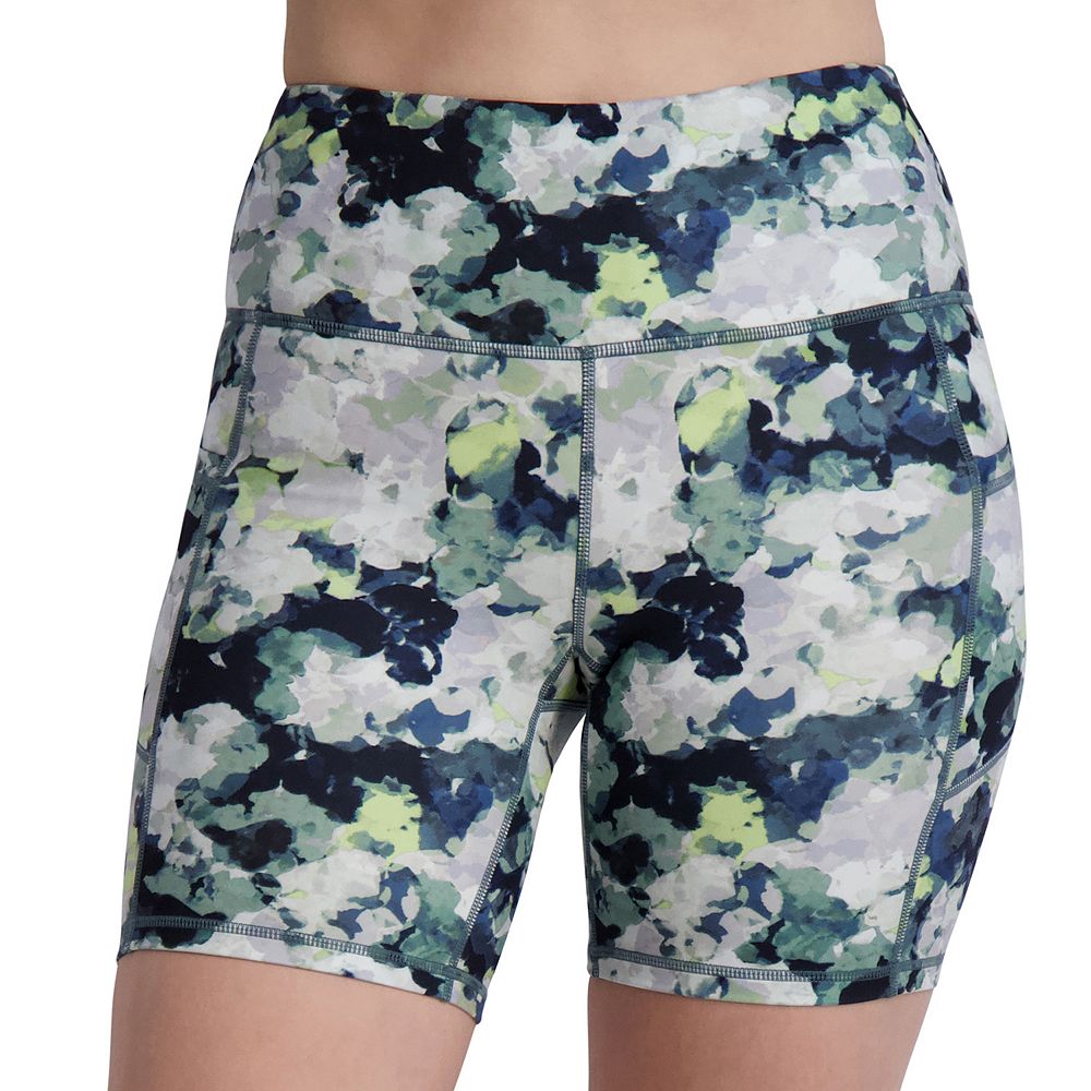 Women's Gaiam High-Waisted Bike Shorts with Pockets