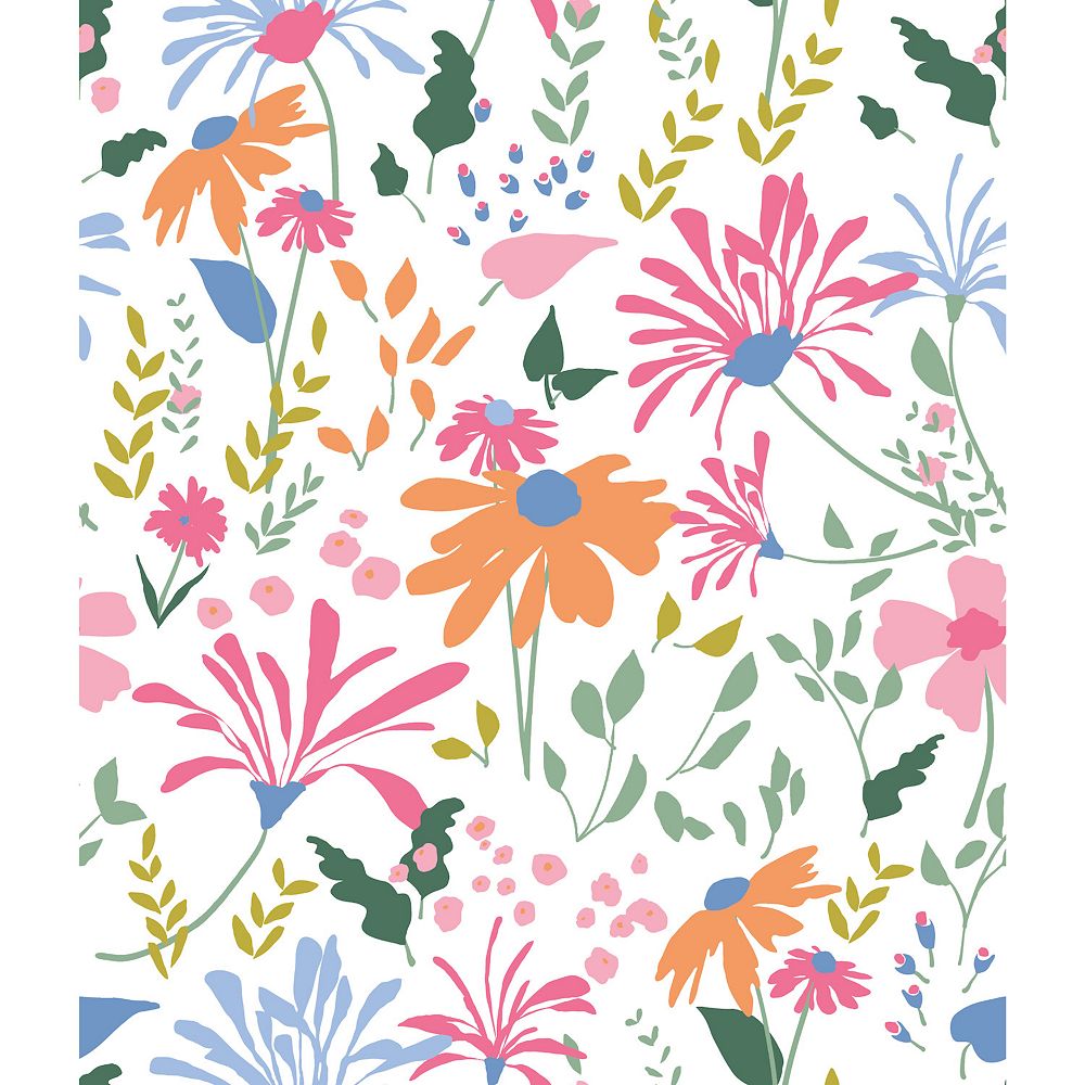 RoomMates Bella Garden Peel & Stick Wallpaper