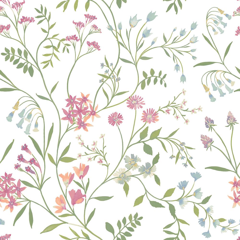 RoomMates Meadow Mix Peel & Stick Wallpaper