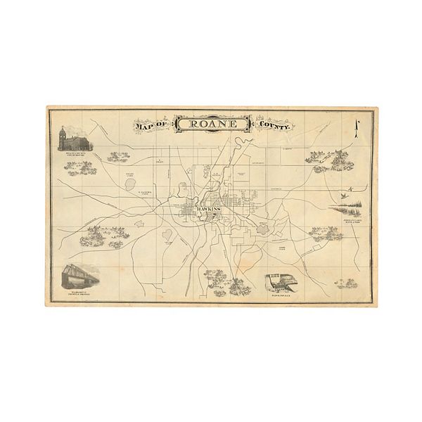 Netflix Stranger Things Hawkins Map Wall Decal 9-piece Set by RoomMates