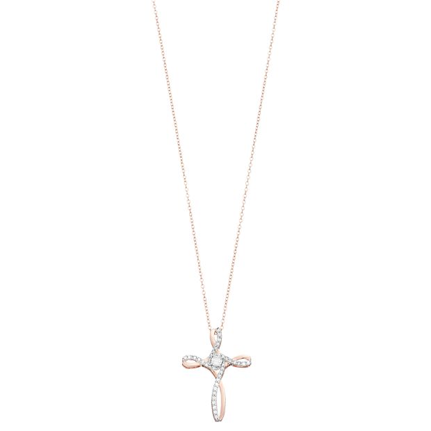 Diamond cross necklace kohls store