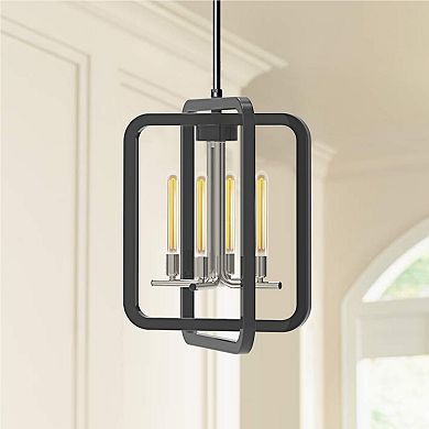 Defong 4-Light Black Pendant Lighting Fixture, Modern Island Light ...