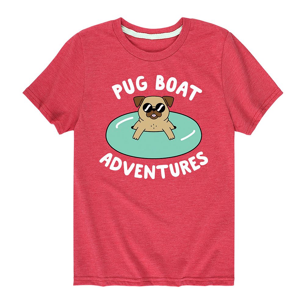Boys 8-20 Pug Boat Adventures Graphic Tee
