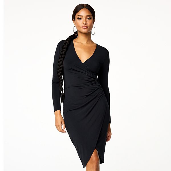 Women's INTEMPO Faux-Wrap Midi Dress