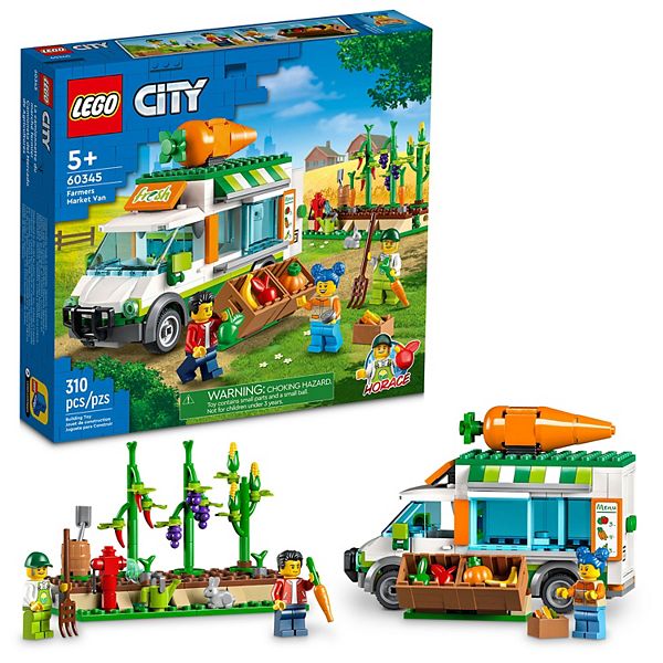 LEGO City Farmers Market Van 60345 Building Set (310 Pieces)