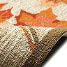 Liora Manne Ravella Falling Leaves Border Indoor Outdoor Rug