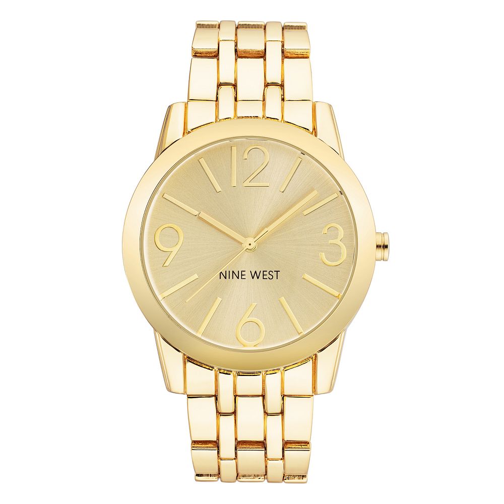 Nine West Women's Gold-Tone Dress Watch