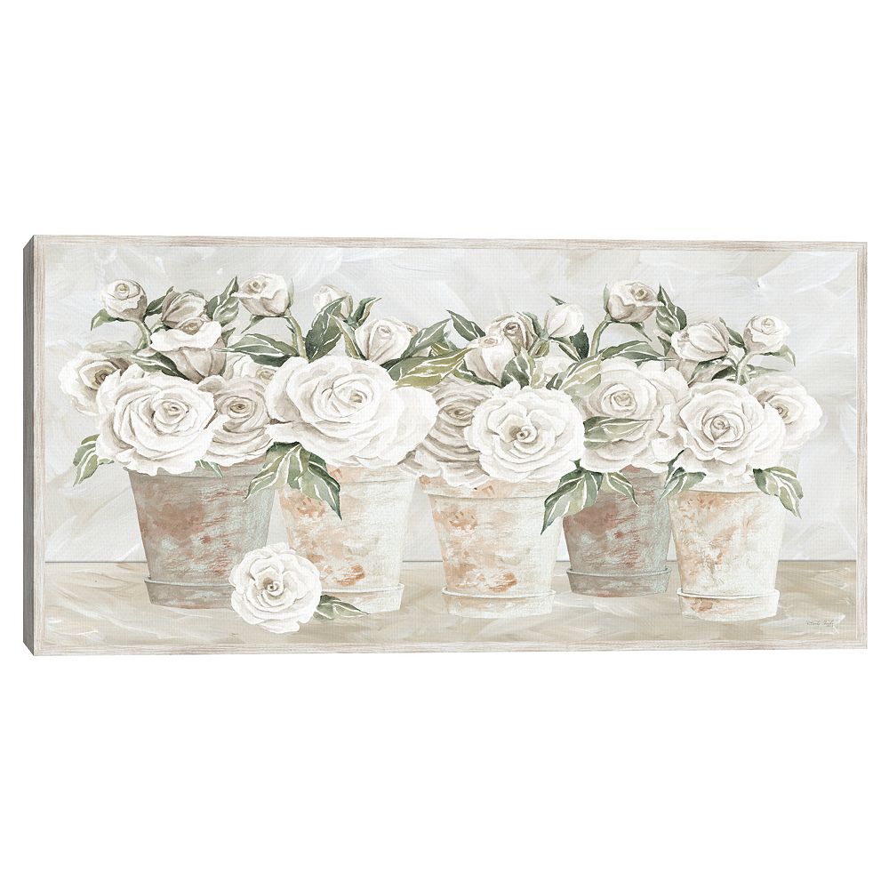 Masterpiece Potted Roses Framed Wall Art