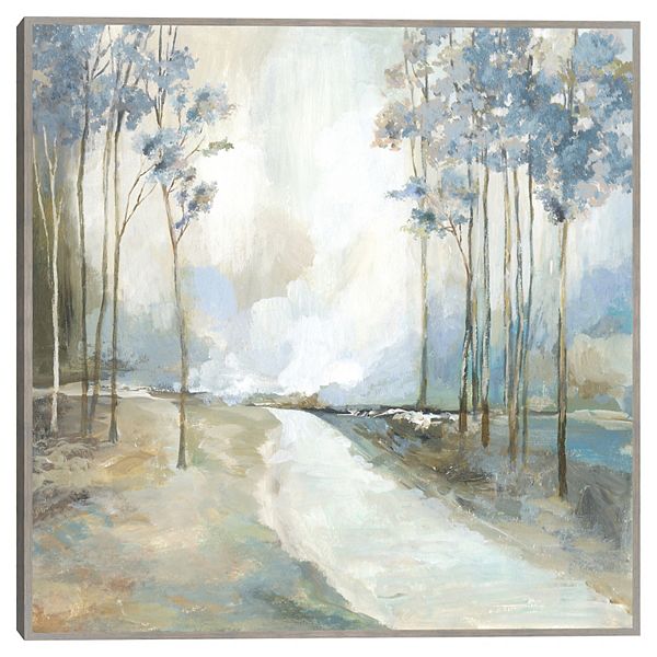 Masterpiece Blue Path Home Framed Wall Art