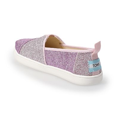 TOMS Colorblock Iridescent Glimmer Girls' Alpargata Shoes