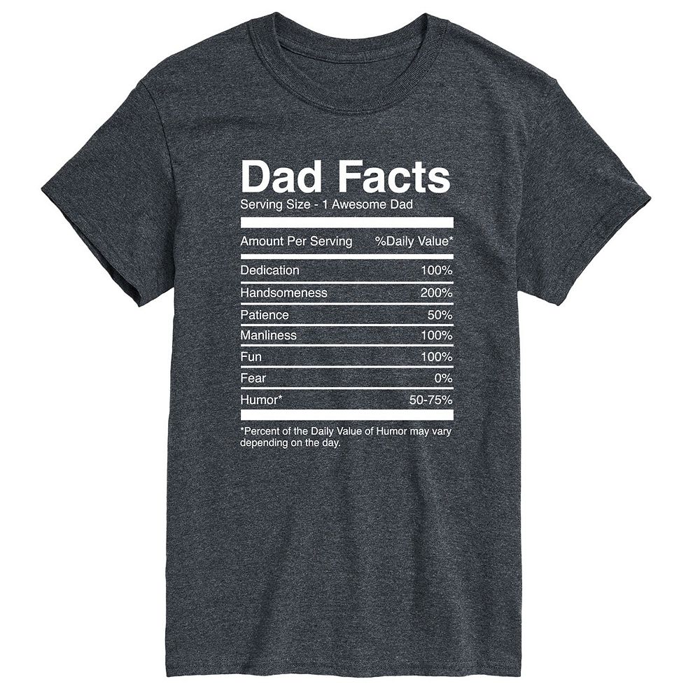 Big & Tall Dad Facts Tee