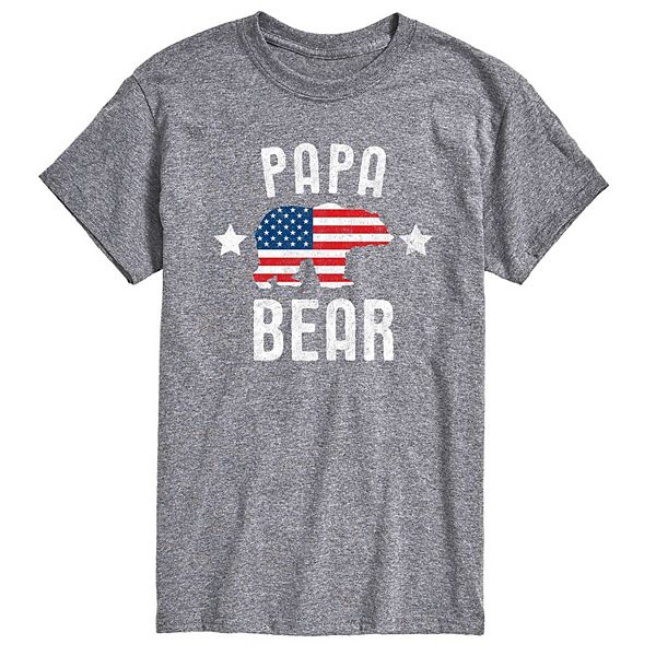 Big & Tall Papa Bear Patriotic Tee