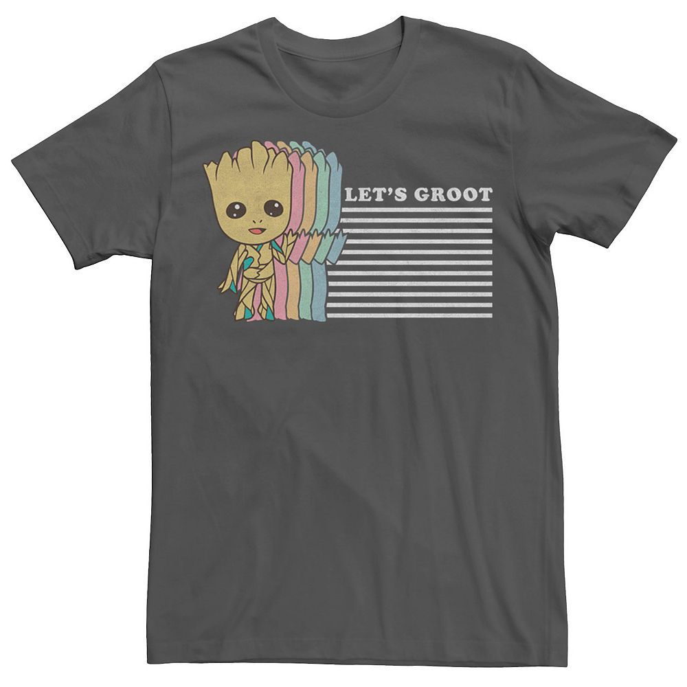 Men's Marvel Guardian Of The Galaxy Young Groot Let's Groot Logo Tee