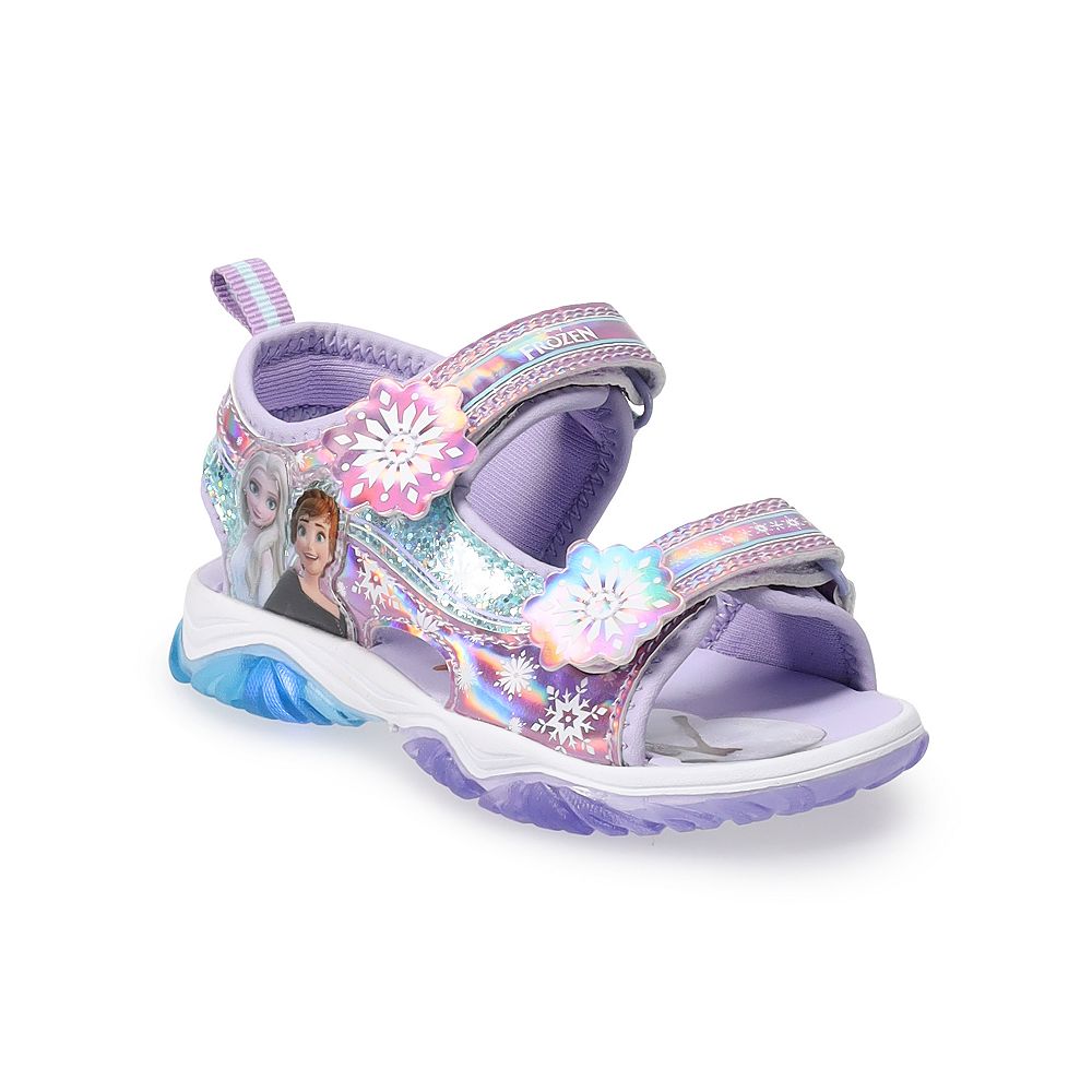 Disney's Frozen Anna and Elsa Toddler Girls' Light-Up Sandals