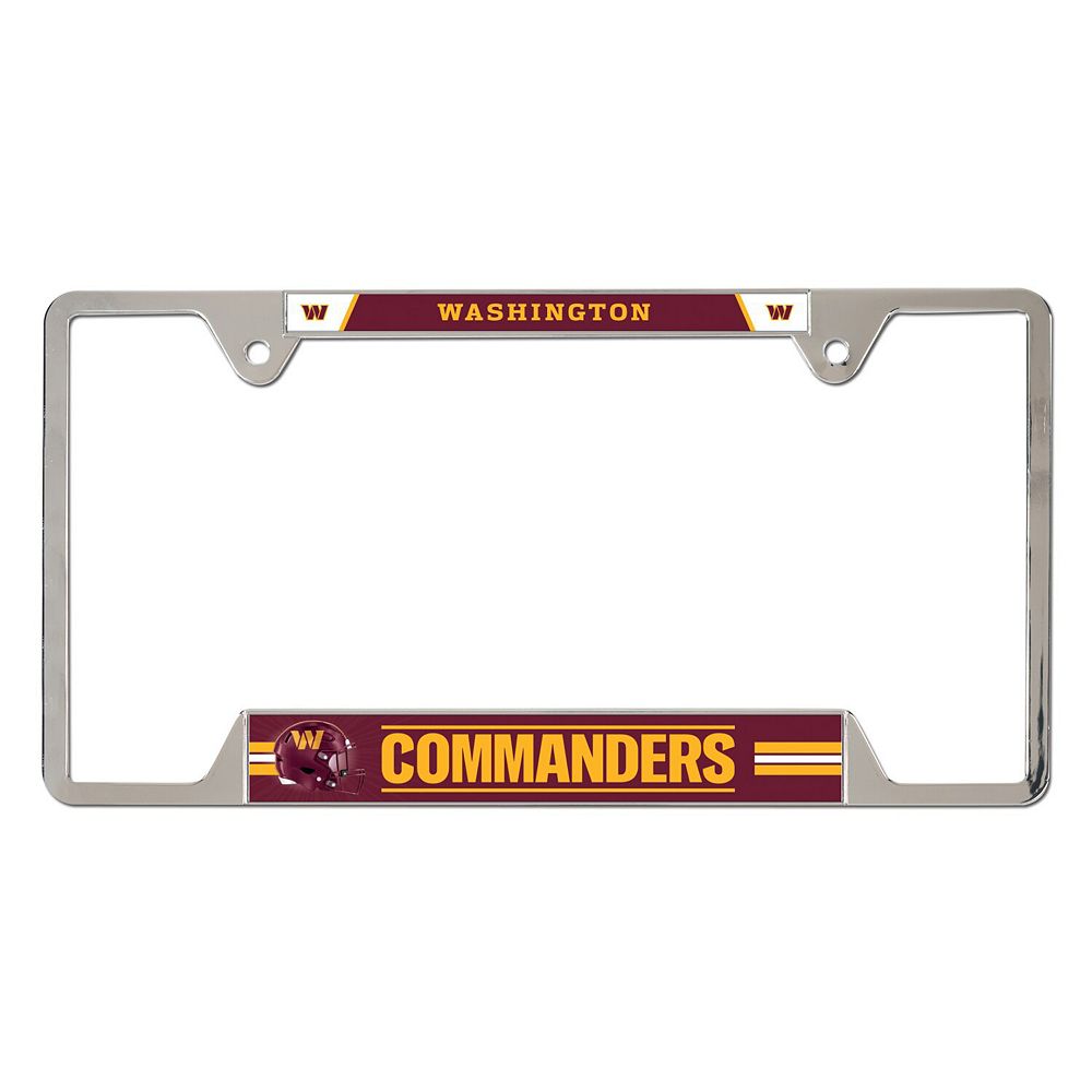 WinCraft Washington Commanders Logo Metal License Plate Frame