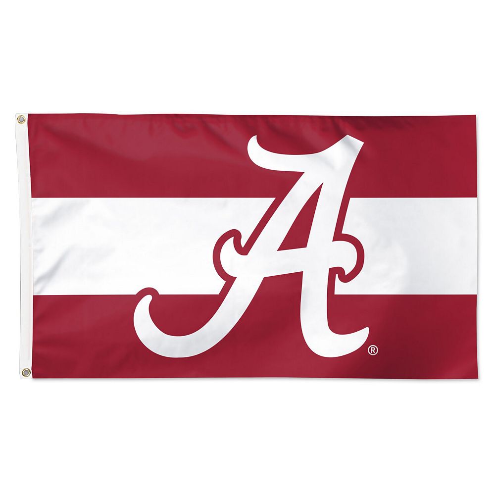 WinCraft Alabama Crimson Tide 3' x 5' Horizontal Stripe Deluxe Single ...