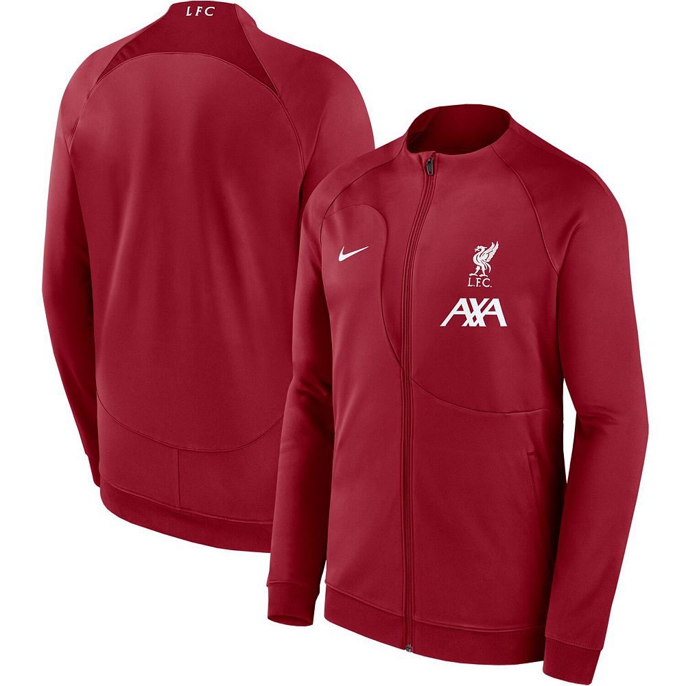 Men's Nike Red Liverpool Academy Pro Anthem Fitted Raglan Performance ...