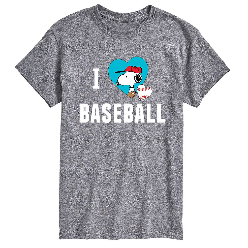 Men's Peanuts I Love Baseball Tee