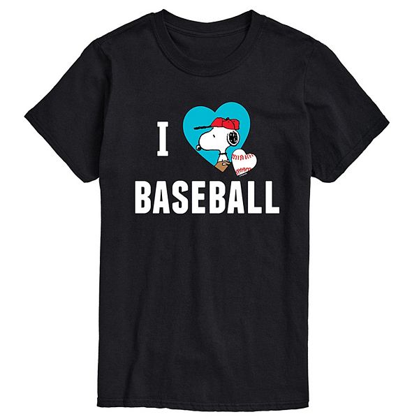 Men's Peanuts I Love Baseball Tee
