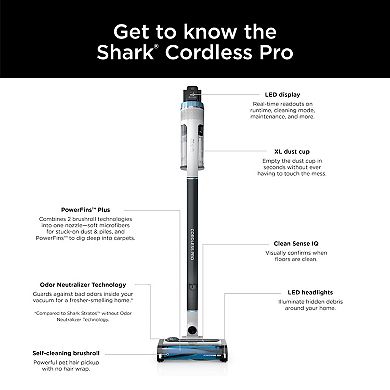 Shark® Pro Cordless Vacuum with Clean Sense IQ & Odor Neutralizer ...