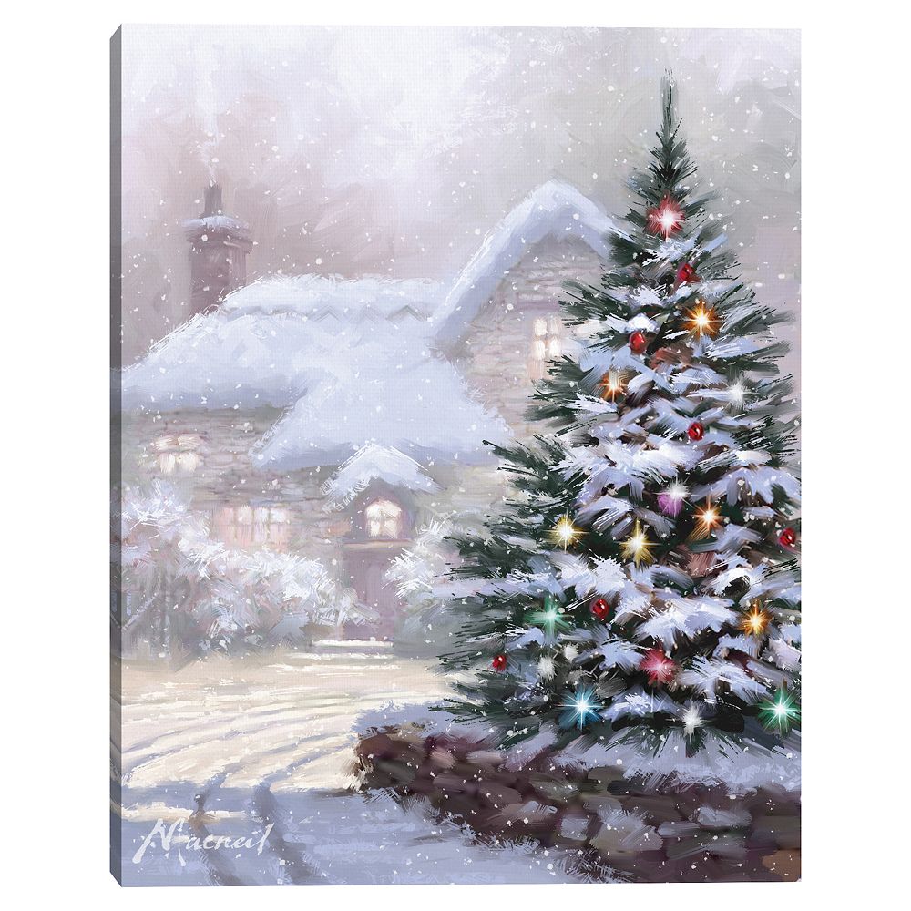 Masterpiece Christmas Lane Canvas Wall Art