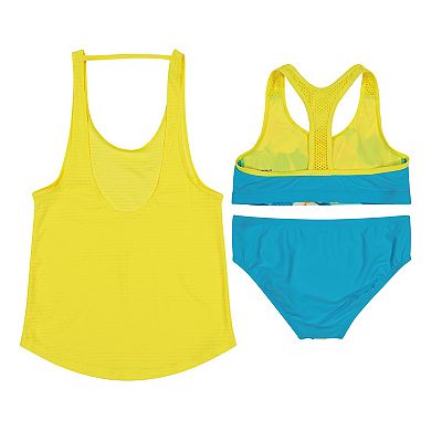 Girls 7-16 ZeroXposur Wide Strap Bikini Swimsuit with Cover Up Tank Top ...